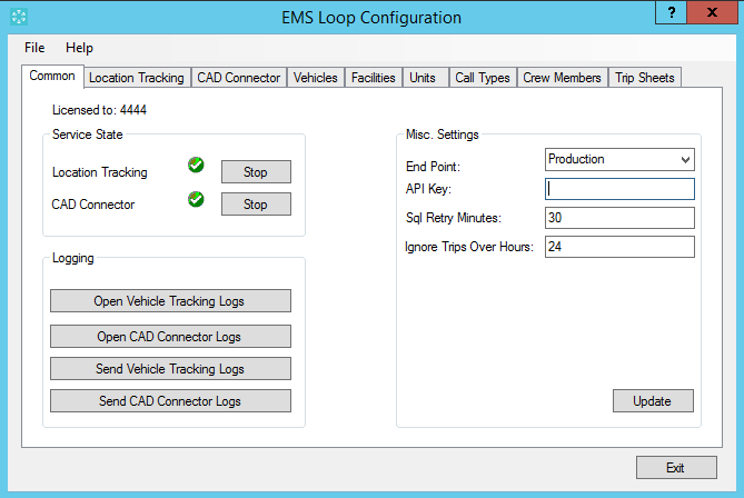 EMS Loop Tenant Site Configuration Utility